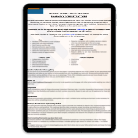 Pharmacy Consultant Cheat Sheet Download - The Happy PharmD