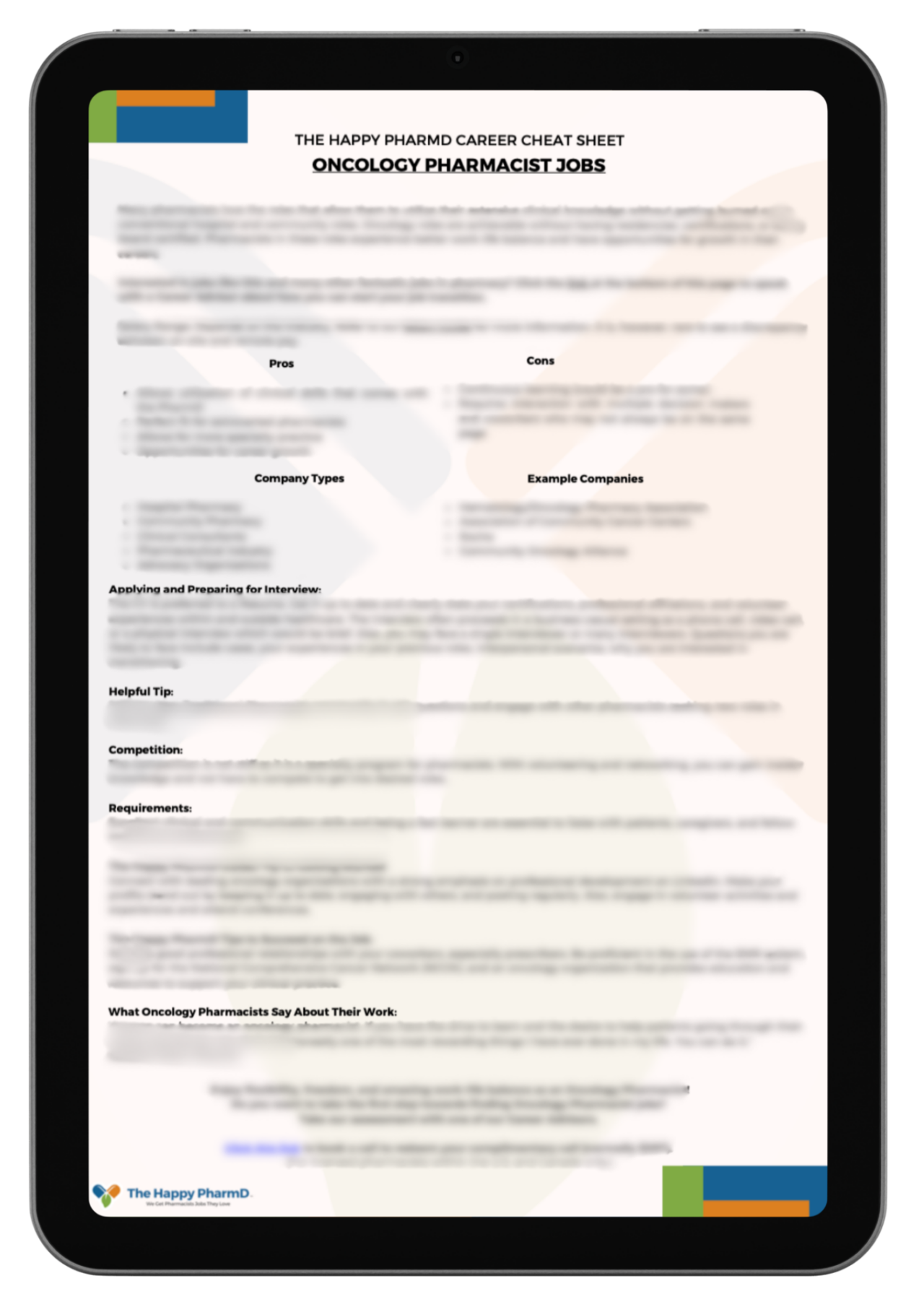 Oncology Cheat Sheet - The Happy PharmD